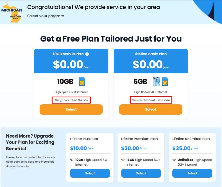 Free Government Tablet Michigan: How To Apply